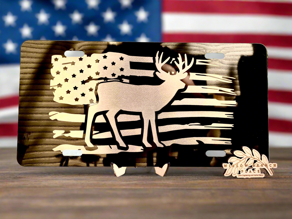 Laser Engraved Aluminum License Plate – Willow Branch Place