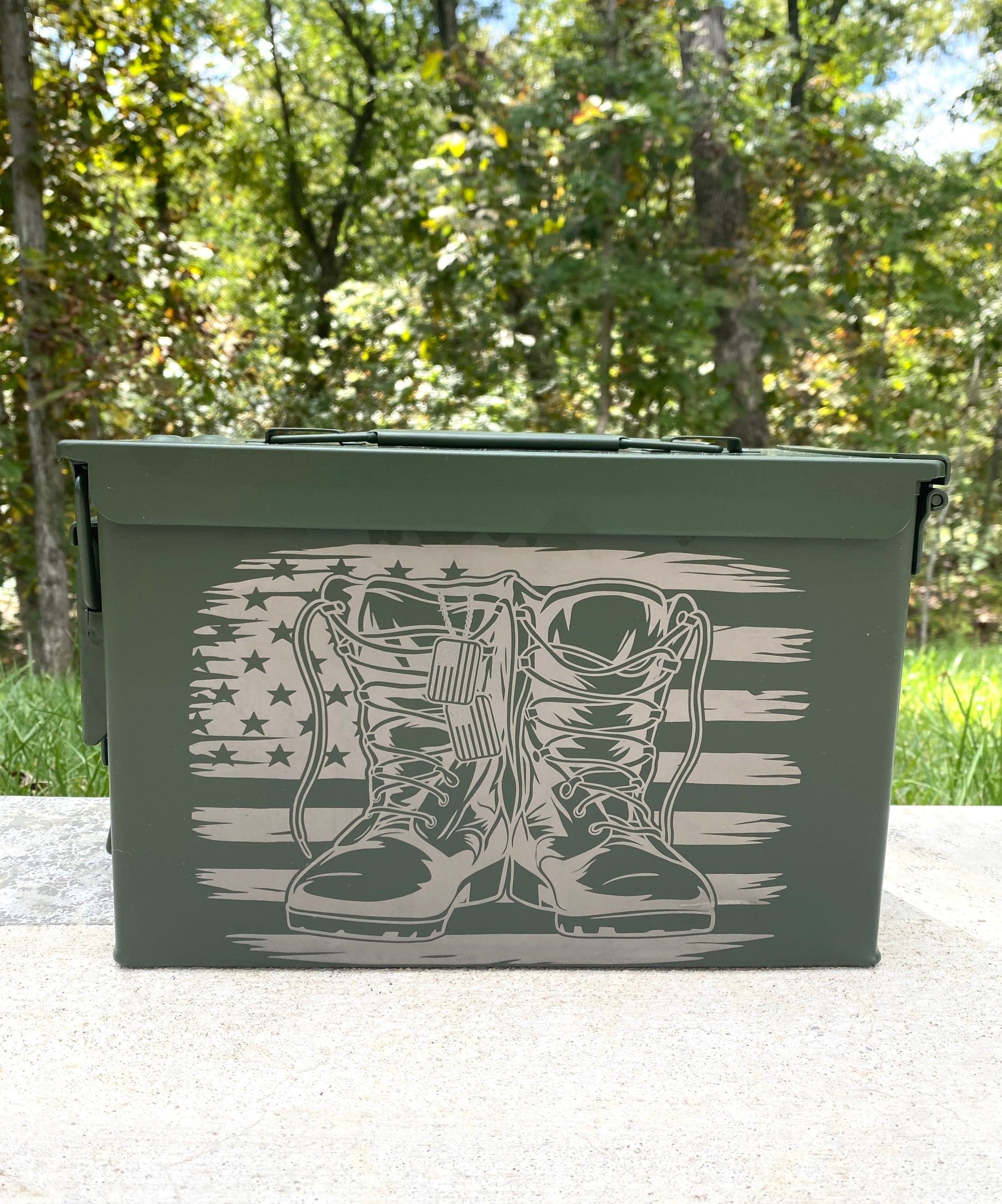 Custom Laser Engraved 50 Caliber Ammo Cans – Willow Branch Place