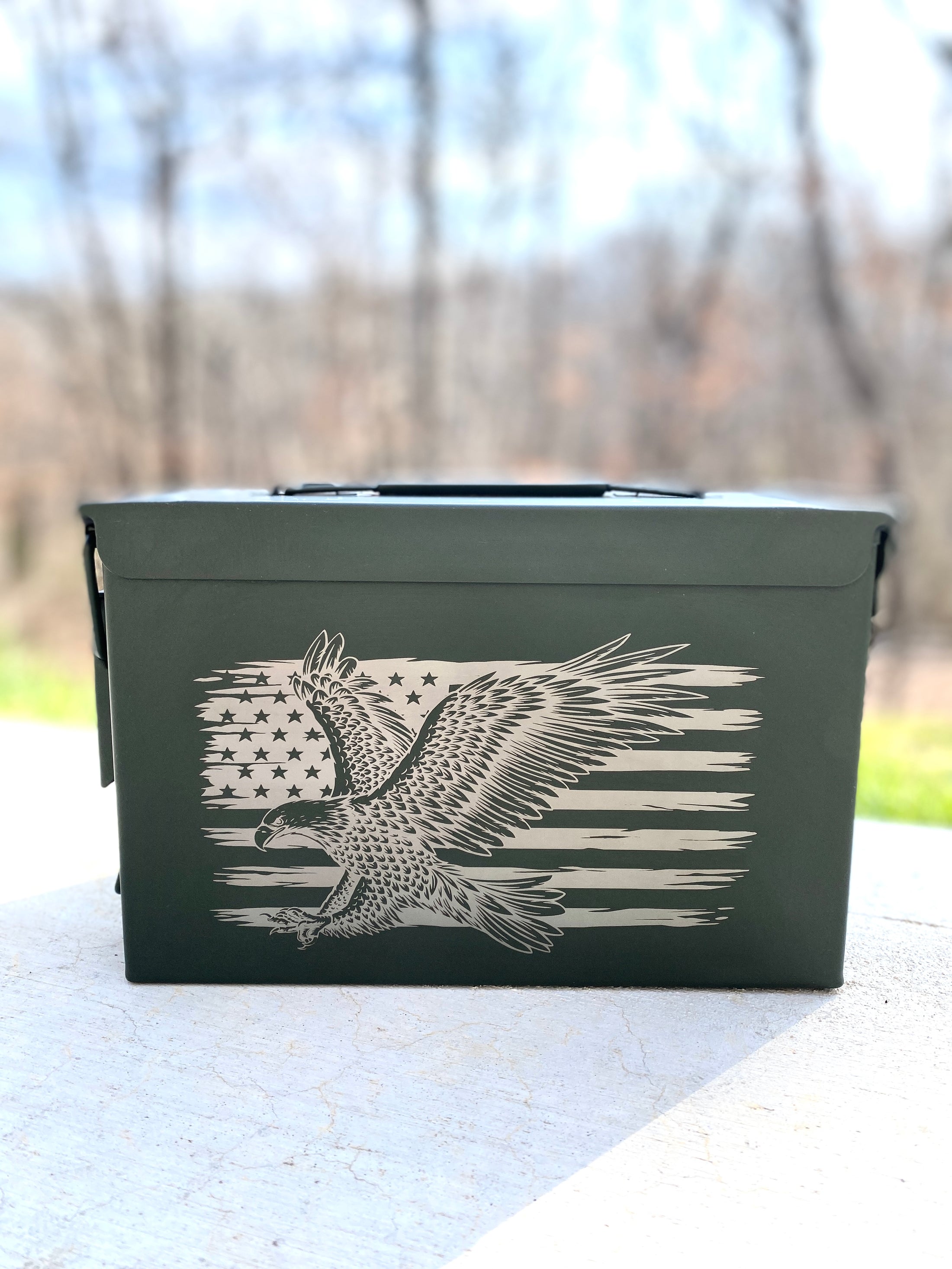 Custom Laser Engraved 50 Caliber Ammo Cans – Willow Branch Place