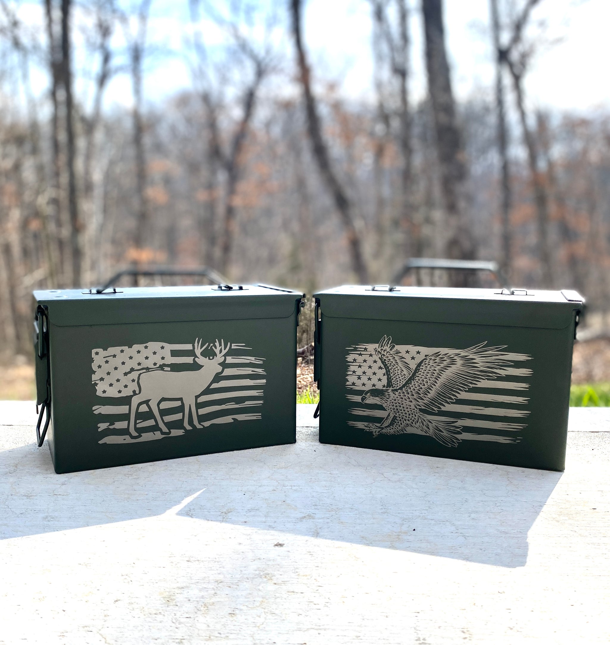 Custom Laser Engraved 50 Caliber Ammo Cans – Willow Branch Place