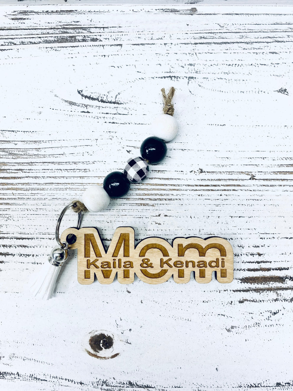 Mom Personalized Keychain with Kids Names – Willow Branch Place