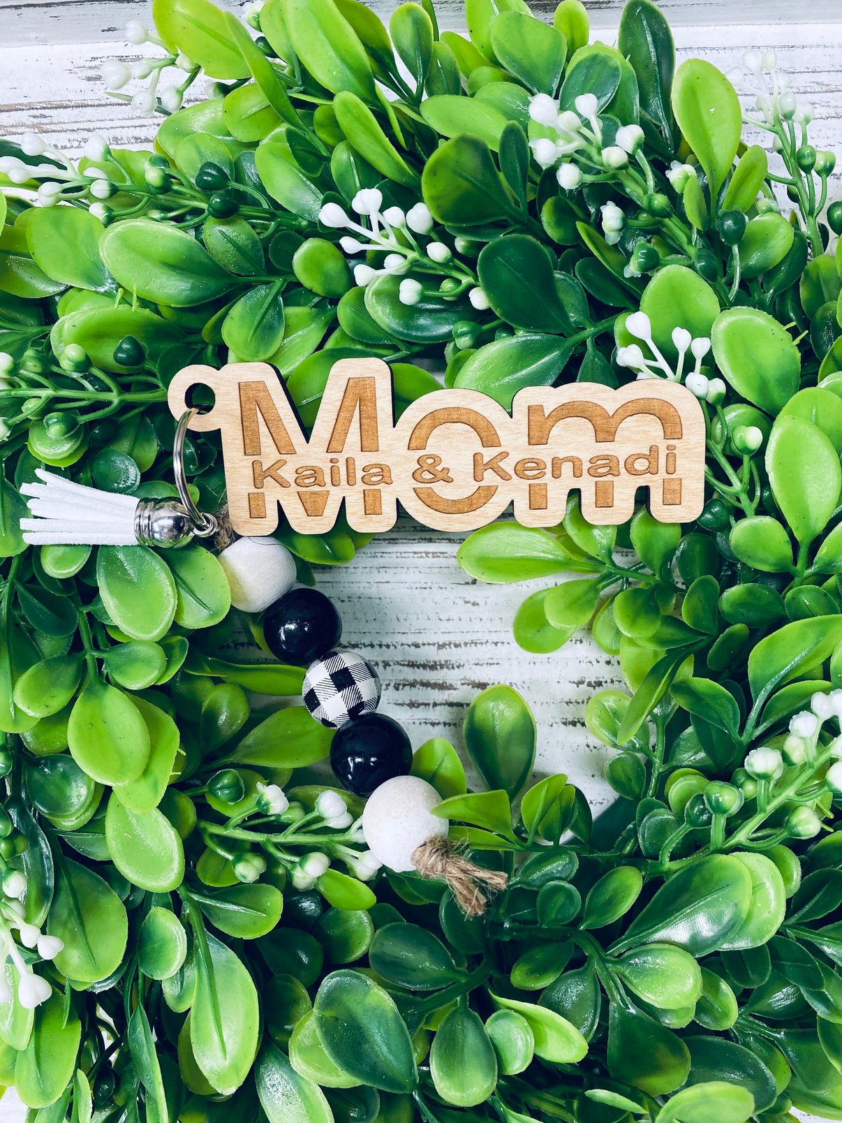 Mom Personalized Keychain with Kids Names – Willow Branch Place
