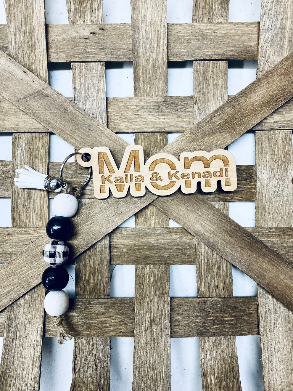 Mom Personalized Keychain with Kids Names – Willow Branch Place