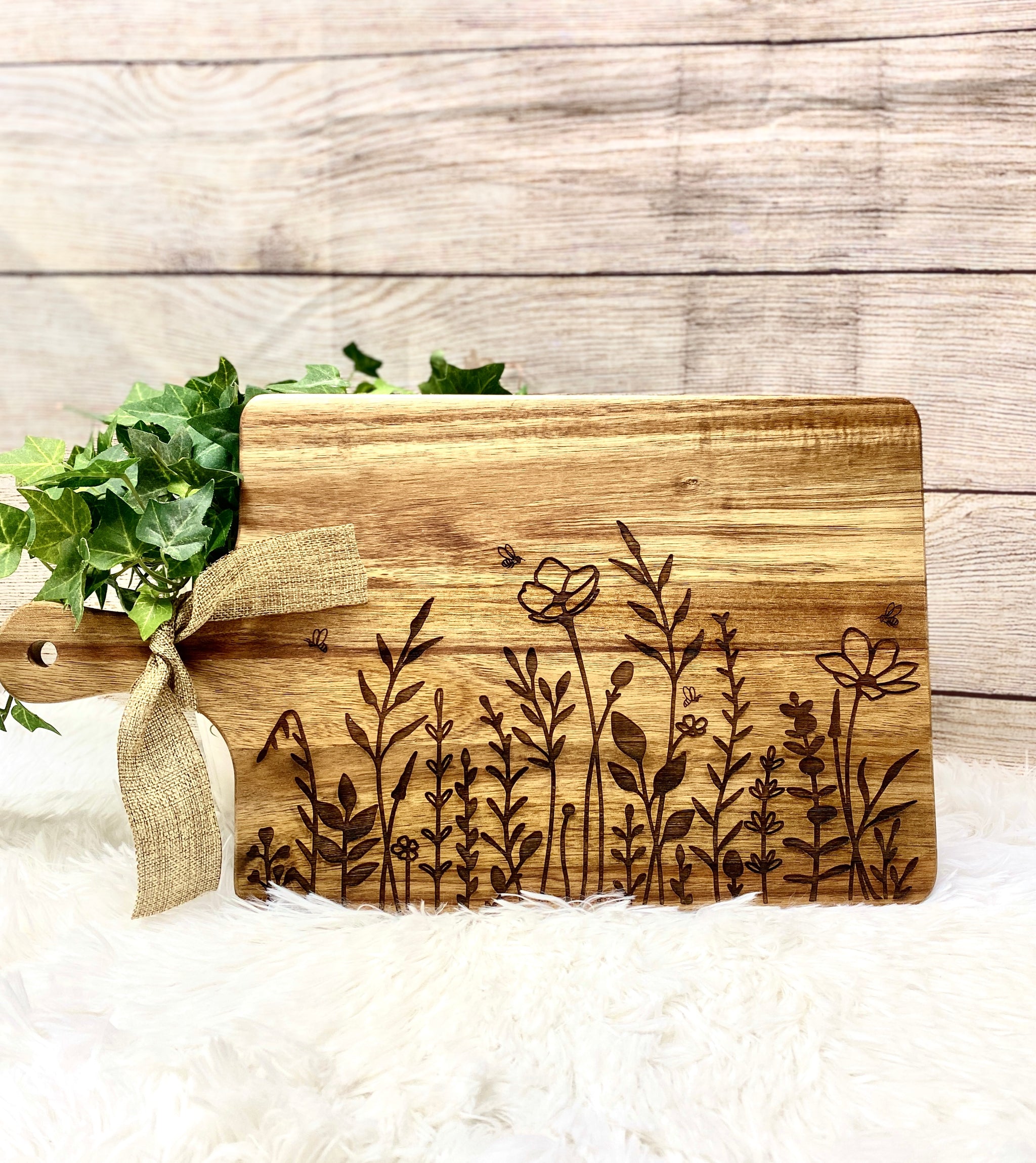 Wildflower and Bees Cutting Board – Willow Branch Place