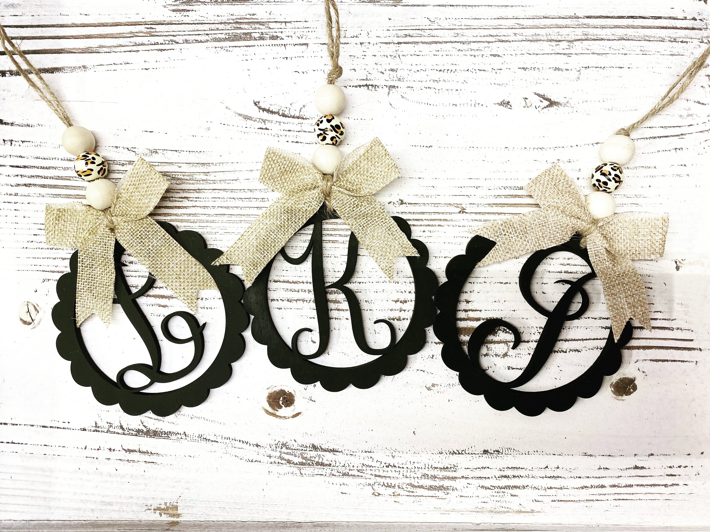 Monogram Rearview Mirror Car Charm – Willow Branch Place